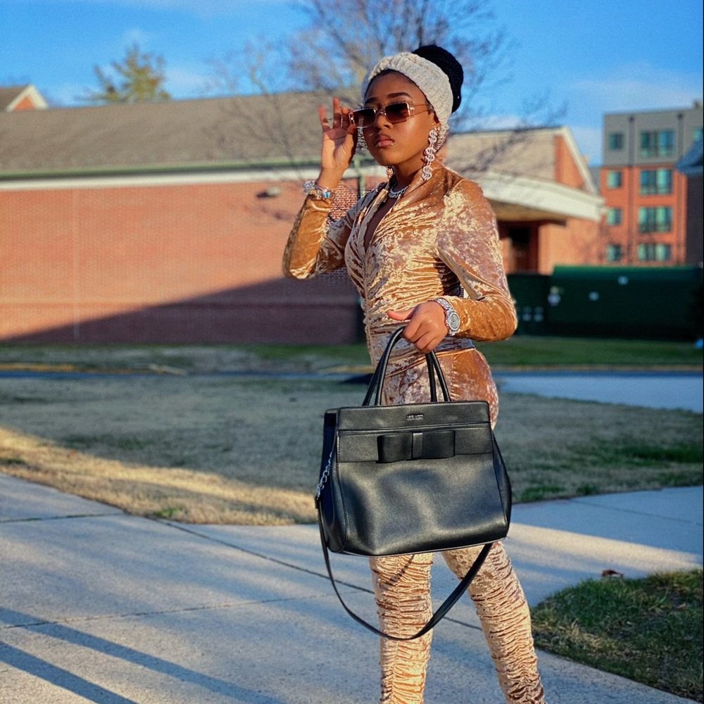 Two Pieces Set Turtleneck Fold Design - Gem